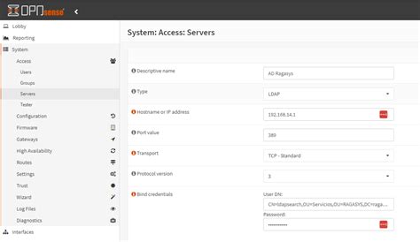 Configurar Servidor Ldap En Opnsense Ragasys Sistemas