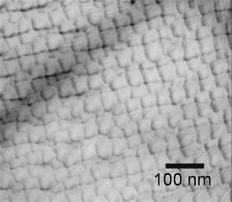 Plan View Tem Image Showing The Misfit Array At The Bonded Relaxed