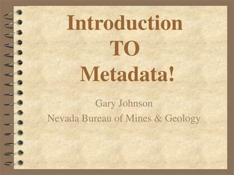 Ppt Introduction To Metadata Powerpoint Presentation Free Download Id3631257