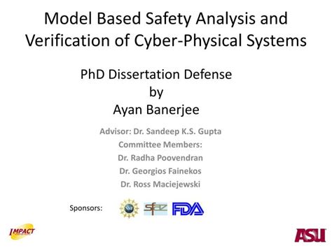 Ppt Model Based Safety Analysis And Verification Of Cyber Physical Systems Powerpoint