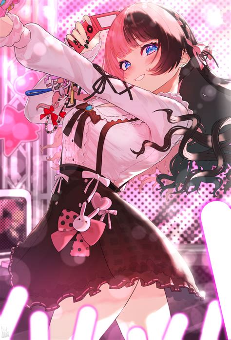 Tokishima Sikuka Tachibana Hinano Vspo Absurdres Commission Highres 1girl Black Bow