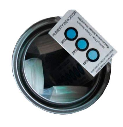 Индикаторы влажности бумажные, 10-20-30%, упаковка банка, 125 шт/упак ...