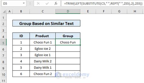 how to group similar items in excel 4 methods exceldemy