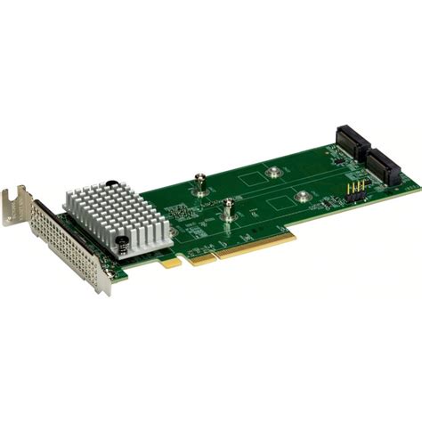 Плата расширения для 2x Nvme M 2 Ssd Pcie Gen4 X8 Raid 0 1 16 Gb S Per Port 22110 2280