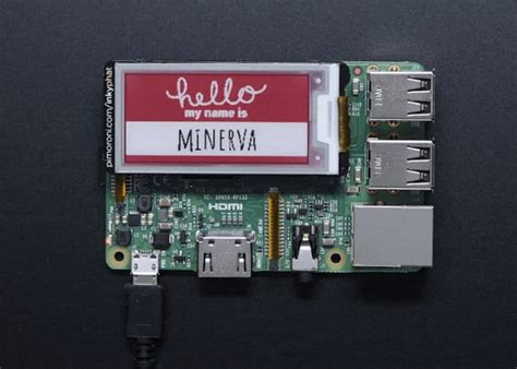 Raspberry Pi Pimoroni Inky Phat Electronic Paper Display Arrives At Adafruit Geeky Gadgets