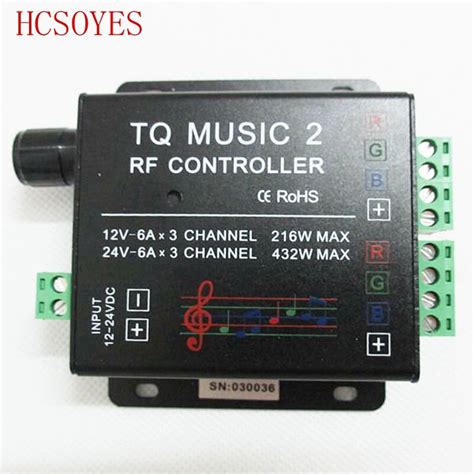 Dc12v 24v 18a 6x3a Music 2 Controller Led Rgb Musi Grandado