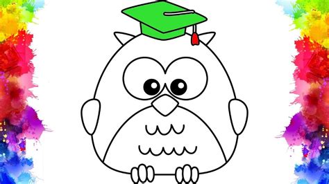 Як Намалювати СОВУ🦉Намалювати малюнок СОВА 🎨 Малювання для дітей Youtube