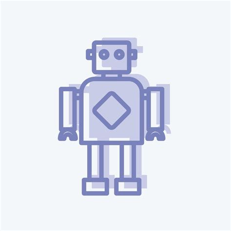 Icon Robotics Suitable For Data Analytics Symbol Two Tone Style