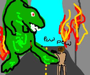 T Rex Face Palm Drawception