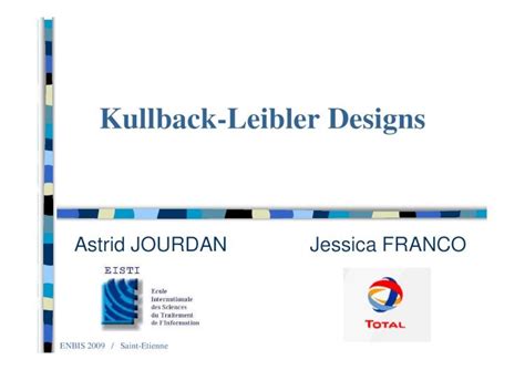 Pdf Kullback Leibler Designs Jourdanpdf• The Entropy Criterion