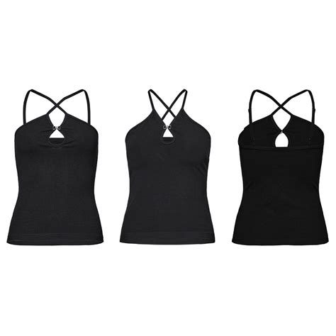 Edgy Alternative Camisole Tops For Ladies