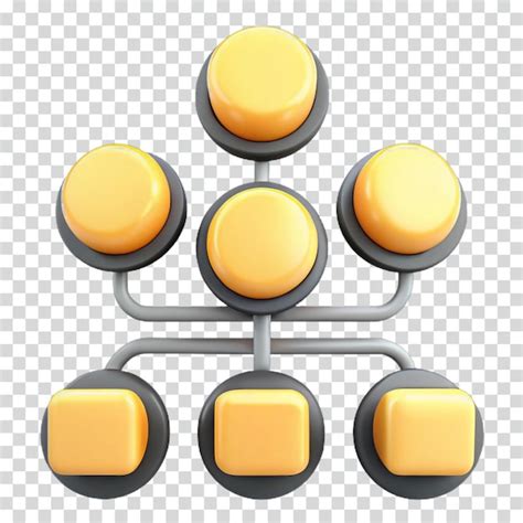 계층 구조 조직 차트 3d 모델 네트워크 차트 시스템 아키텍처 데이터 시각화 관계 차트 트리 차트 플로우 차트 관리 차트 프리미엄 Ai 생성 Psd