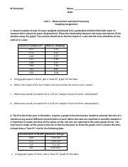Graphing Assignment Pdf IB Chemistry Name Date Unit 1 Measurement And Data Processing