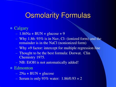 Ppt Osmolar Gaps How Does Etoh Contribute To Osmolar Gaps Can Osmolar Gaps Be Used To Rule