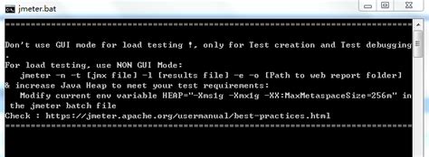 jmeter don t use gui mode for load testing avicii 2018 博客园