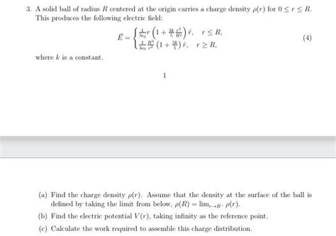 solved a solid ball of radius r centered at the origin