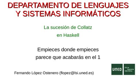 La Sucesión De Collatz En Haskell Youtube