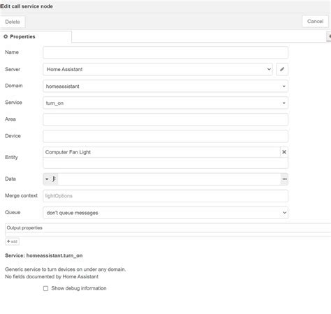 Call Service Node And Domain General Node Red Forum
