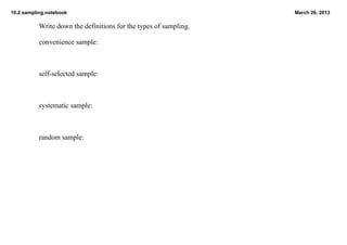 10 2 Types Of Sampling PDF Science