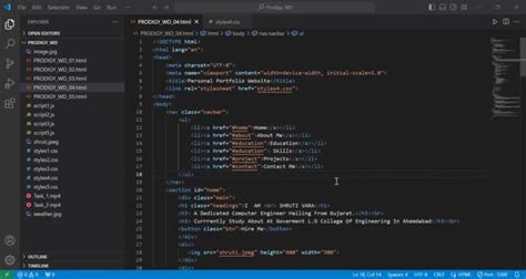 shruti vara on linkedin prodigyinfotech webdevelopment internship html css javascript