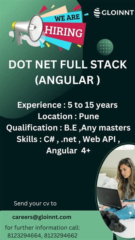 Dotnet Angular Fullstackdeveloper Webapi Punejobs Punehiring