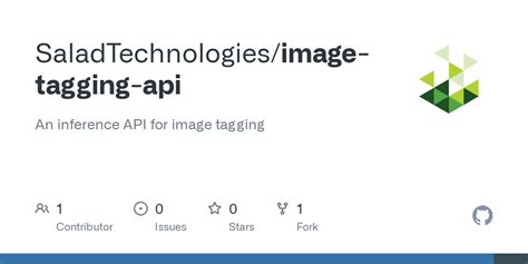 Github Saladtechnologiesimage Tagging Api An Inference Api For Image Tagging