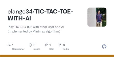 Github Elango Tic Tac Toe With Ai Play Tic Tac Toe With Other User And Ai Implemented By