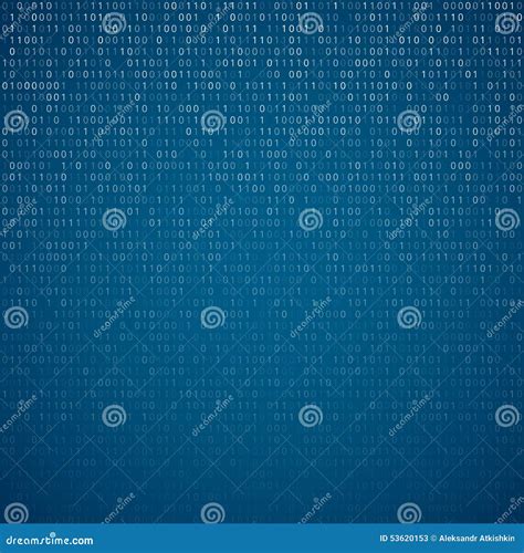 Binary Code Stock Vector Illustration Of Cryptic Cypher 53620153