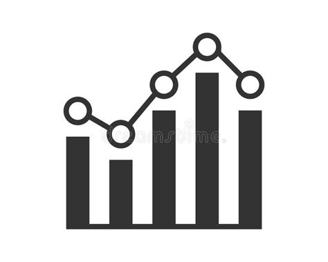 Minimalist Graph Icon Showing Growth And Fluctuation Perfect For