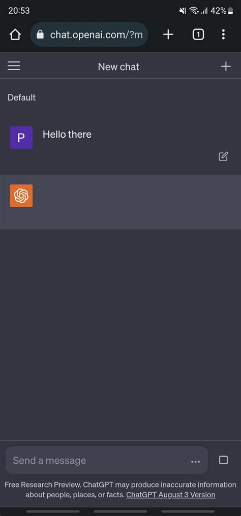 Hey All My Chat Isnt Working Anymore Anyone Know What To Do Thats All I Get Ropenai