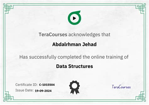 Abdalrhman Jehad On Linkedin Im Happy To Share With You That I Have Completed My Data