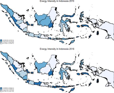 Spatial Distribution Of Energy Intensity In Indonesia 2010 And Download Scientific Diagram