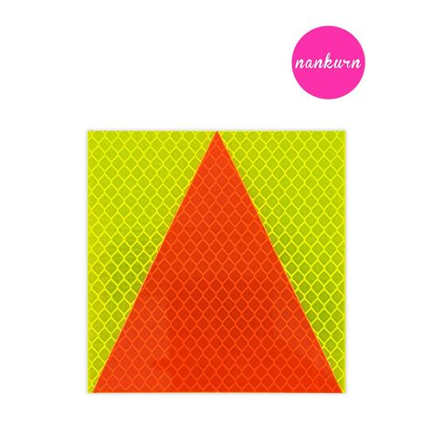 P Plate For Probation Drivers Class 2b 3 3m Diamond Grade Fluorescent Reflective For Cars