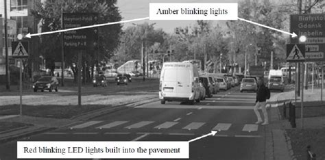 Layout Of Active Pedestrian Crossing In Warsaw Source Idem Besides Download Scientific Diagram