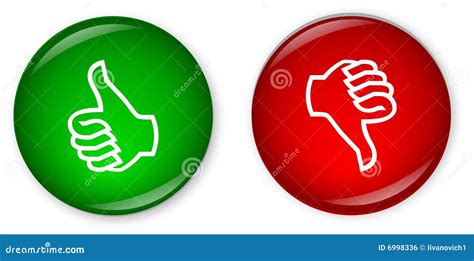 Thumbs Up And Down Buttons Royalty Free Stock Image Image 6998336