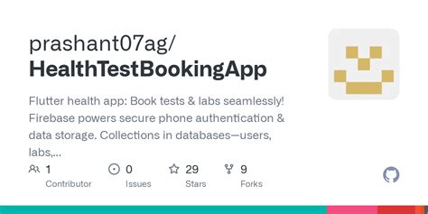 GitHub Prashant Ag HealthTestBookingApp Flutter Health App Book Tests Labs Seamlessly