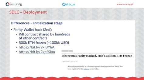 Web Apps Vs Blockchain Dapps Smart Contracts Tools Vulns And Standards Ppt