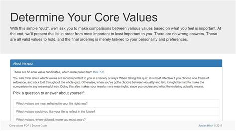 5 core values quizzes to identify what s important to you