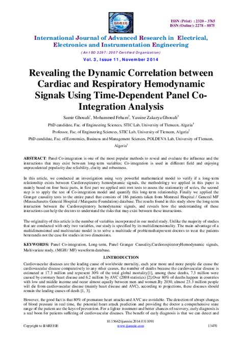 pdf revealing the dynamic correlation between cardiac and respiratory hemodynamic signals