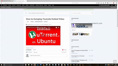 Autoplay Embedded Youtube Video On Website Youtube