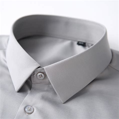 Badu Bg Мъжка класическа еластична копринена риза без джобове бизнес офис с дълъг ръкав