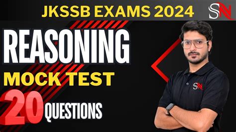 Reasoning Mock Test For Jkssb Exams Youtube