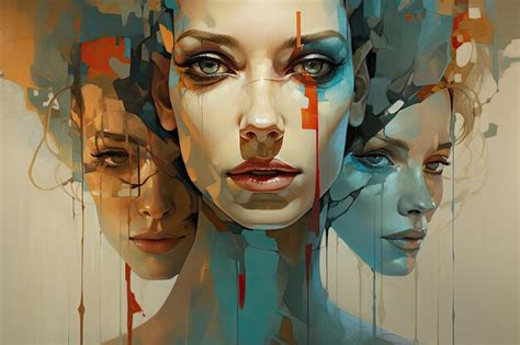 Premium Photo Transforming Faces Into Characters Artistry Reflecting