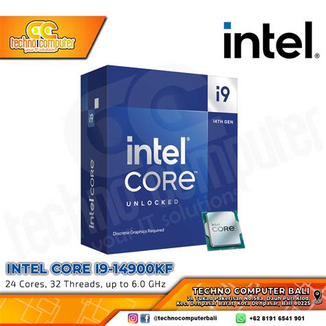 Processor Intel Core I9 14900kf 24 Cores 32 Threads Up To 6 0ghz Socket Lga1700