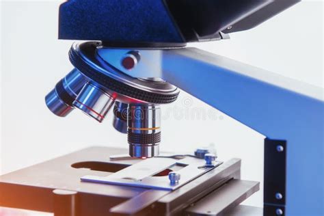 Laboratory Microscope For Chemistry Biology Test Samples Medical