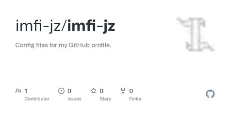 github imfi jz imfi jz config files for my github profile