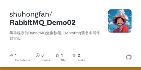 github shuhongfan rabbitmq demo02 黑马程序员rabbitmq全套教程，rabbitmq消息中间件到实战