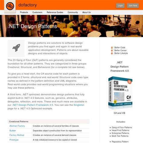 Net Design Patterns In C And Vb Net Gang Of Four Gof Dofactory