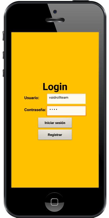 VaidrollTeam LOGIN Y REGISTRAR DATOS CON FIREBASE EN MIT APP INVENTOR 2