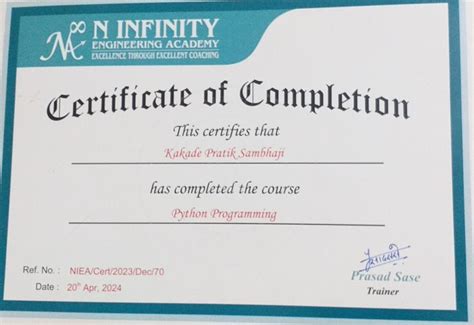 Python Programming Certification Learningjourney Techskills Pratik Kakade